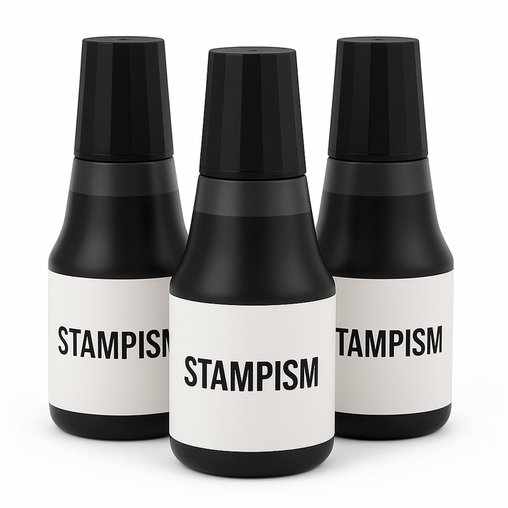 Stamp Pad Refill Ink - 3 Pcs